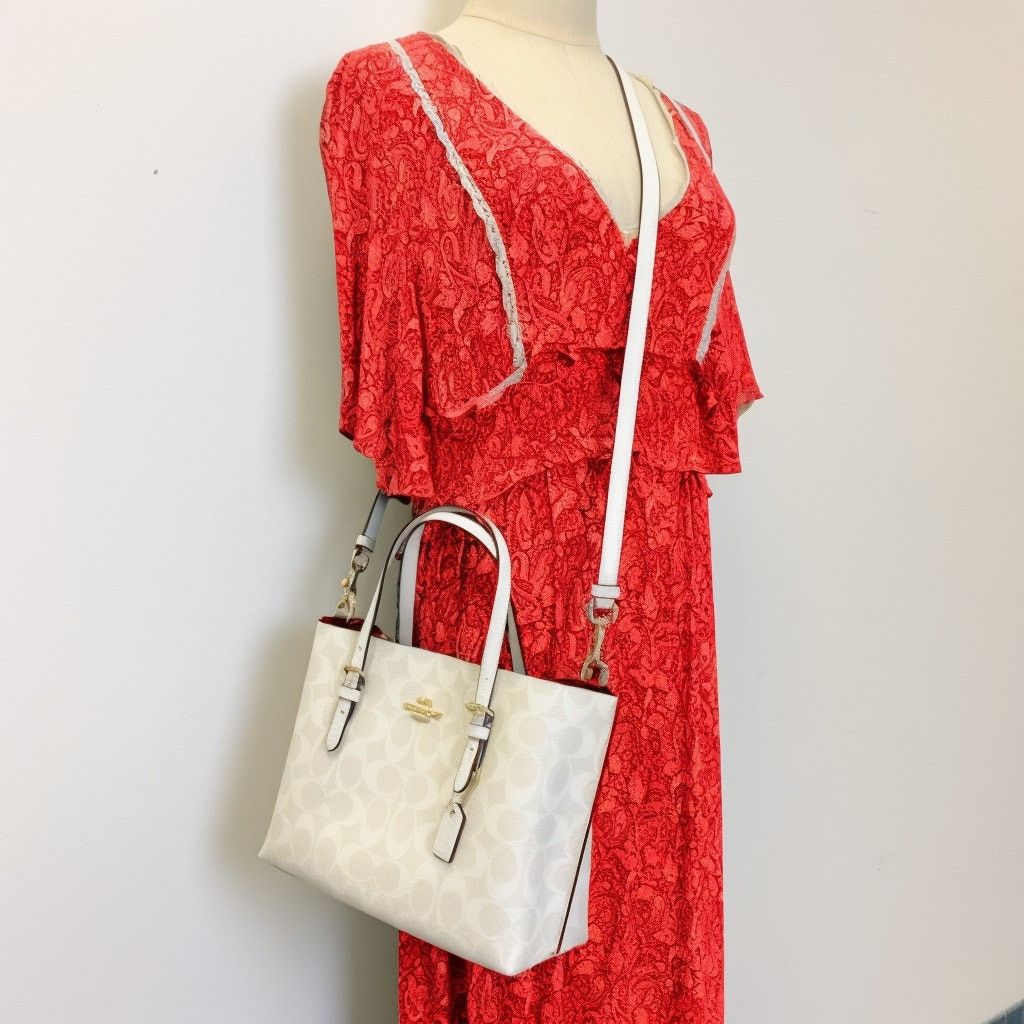 Coach Coach C4250 Mollie Tote 25 In Signature Canvas IN CHALK | Grailed