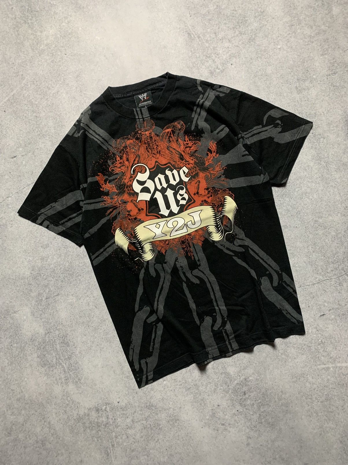 Vintage Vintage WWE Y2J Save Us Vintage T Shirt 2007 | Grailed