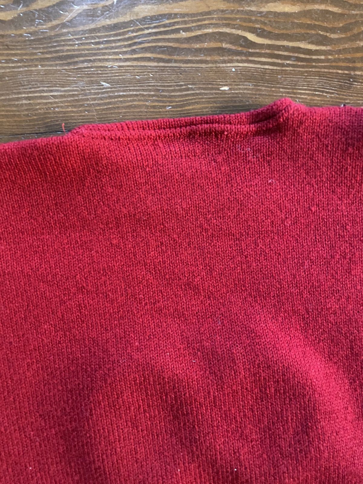 Vintage Vintage 50’s Sand Knit Red Knit Football Sweater 60 | Grailed