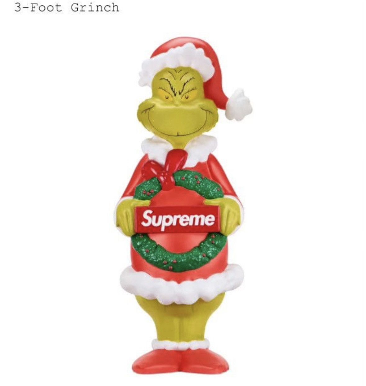 Hype × Streetwear × Supreme Supreme x Grinch 3 Foot | Grailed