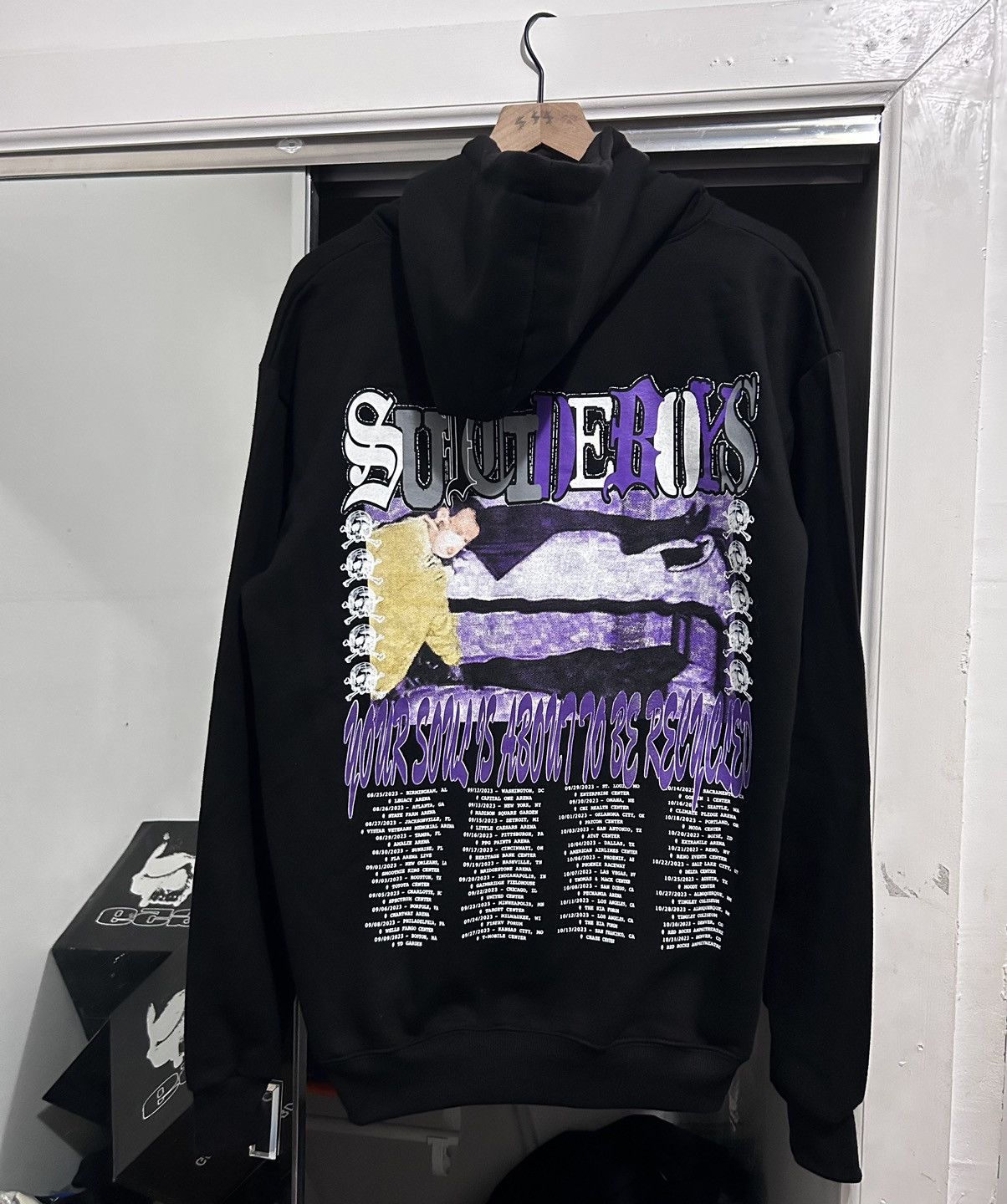 G59 Records × Pouya & $uicideboy$ Merch G59 Greyday 2023 Tour Hoodie ...