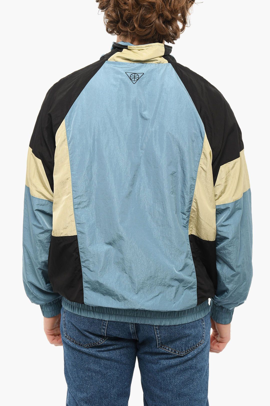 Just Don og1mm0424 Embroidered Logo Jacket in Light Blue | Grailed