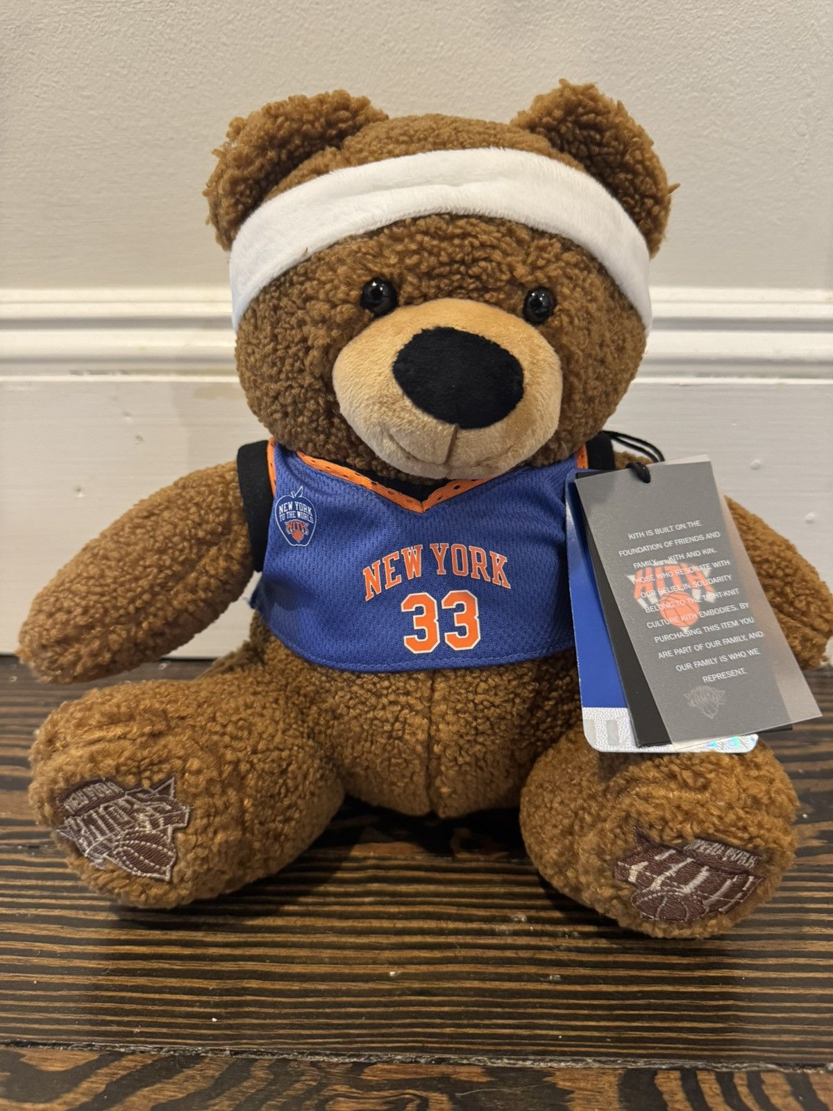Kith × NBA KITH x New York Knicks Teddy Bear Ewing 2025 SOLD OUT | Grailed