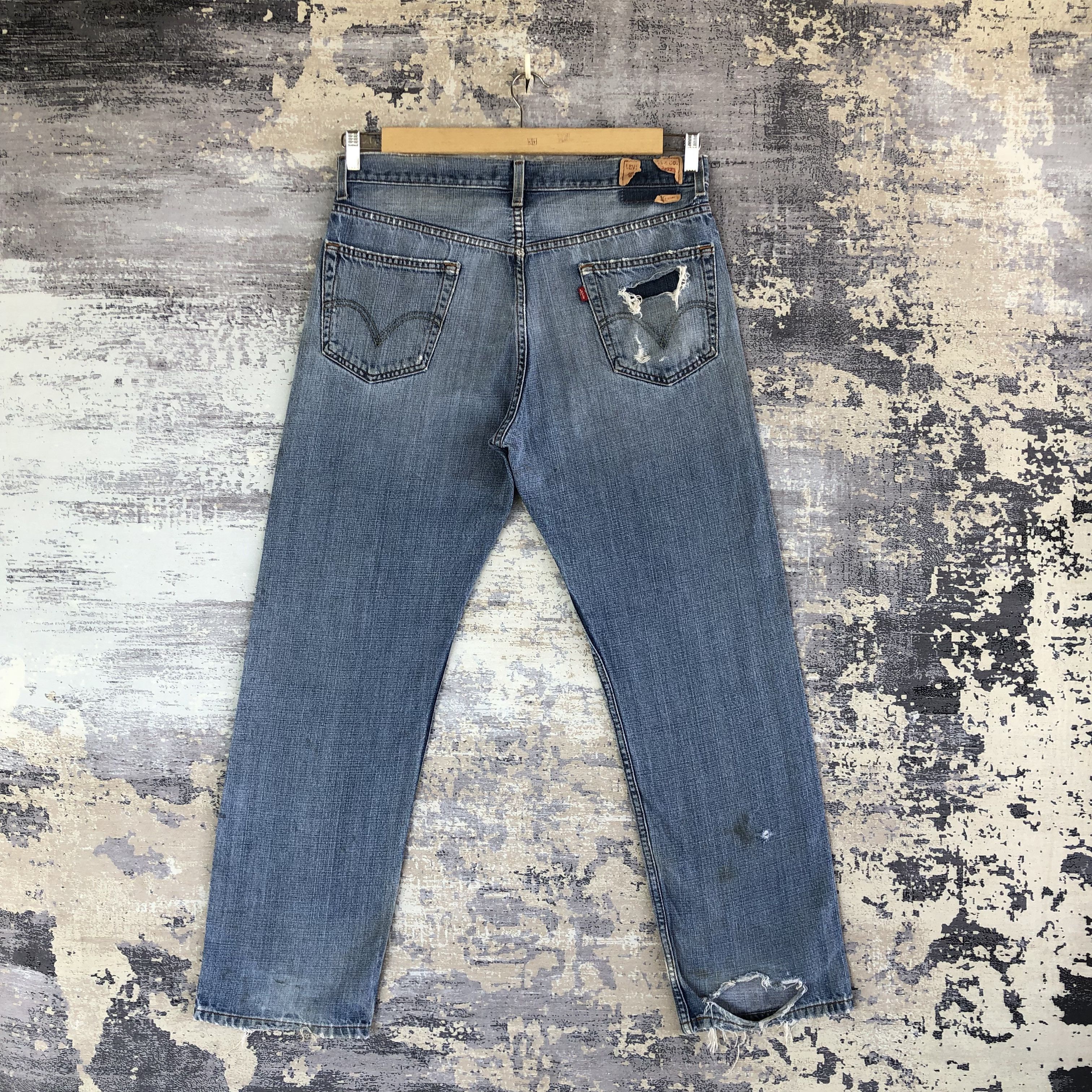 Levi's × Vintage Vintage Levis 505 Jeans Distressed Levi's 505 Faded Denim | Grailed