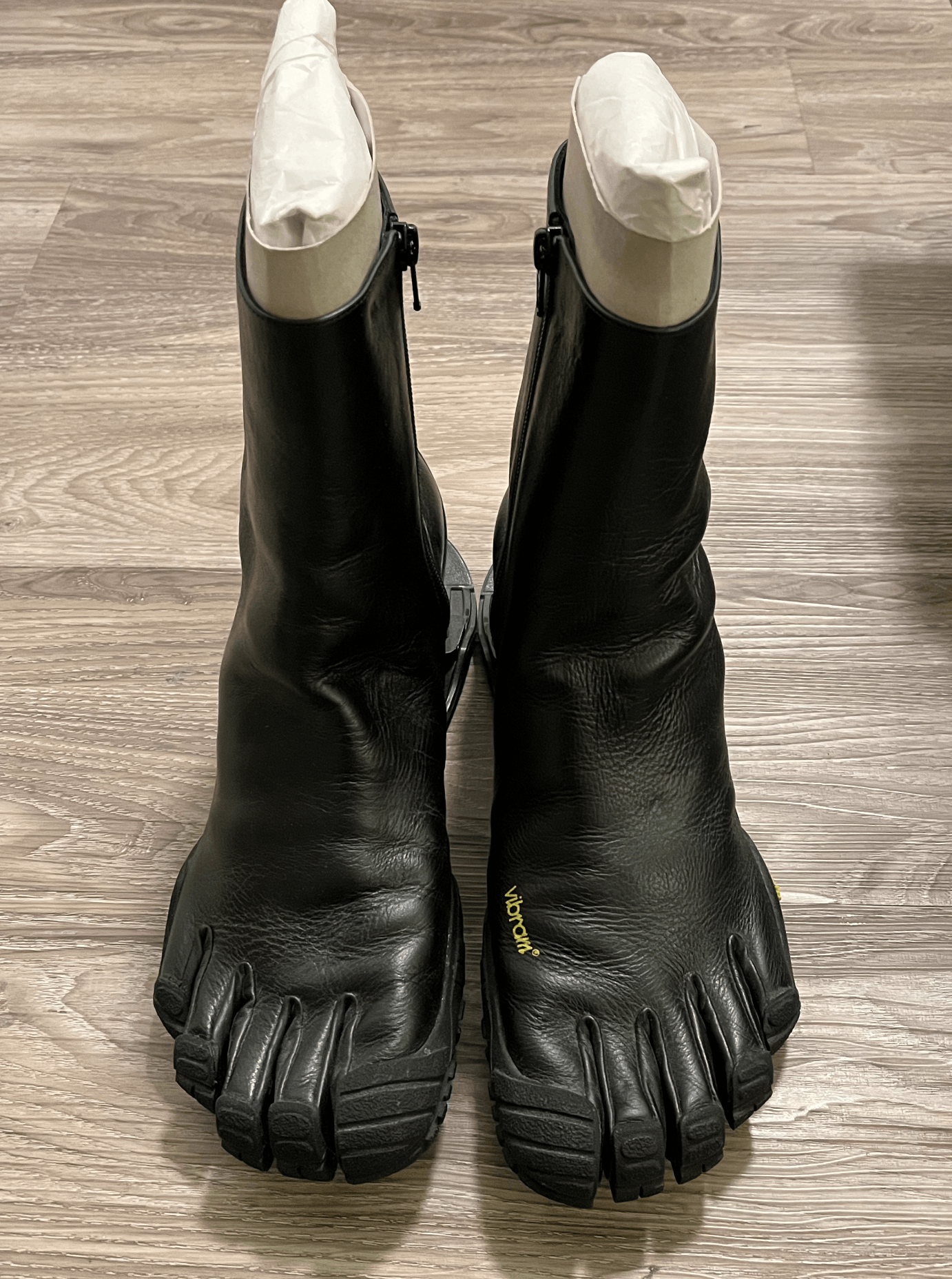 Balenciaga Vibram Five Finger Toe Leather Boots | Grailed