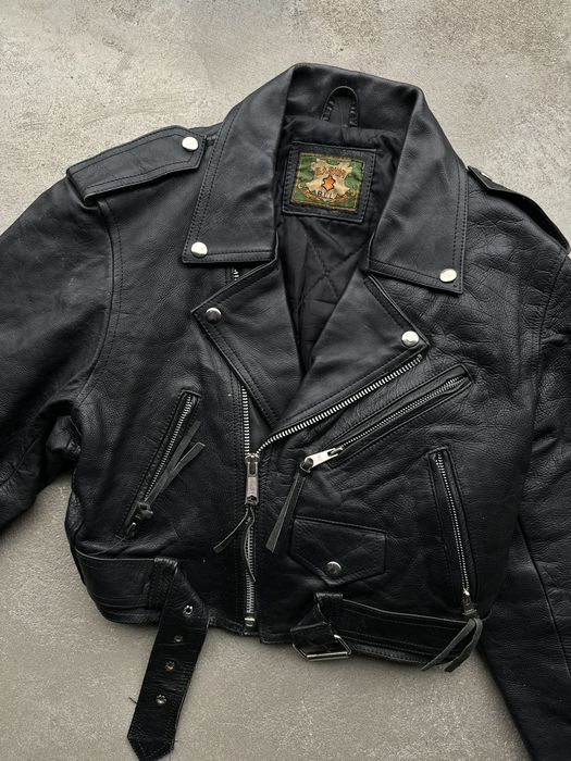 Vintage 90’s Leather Jacket Ramones Original Women’s Punk Rock | Grailed