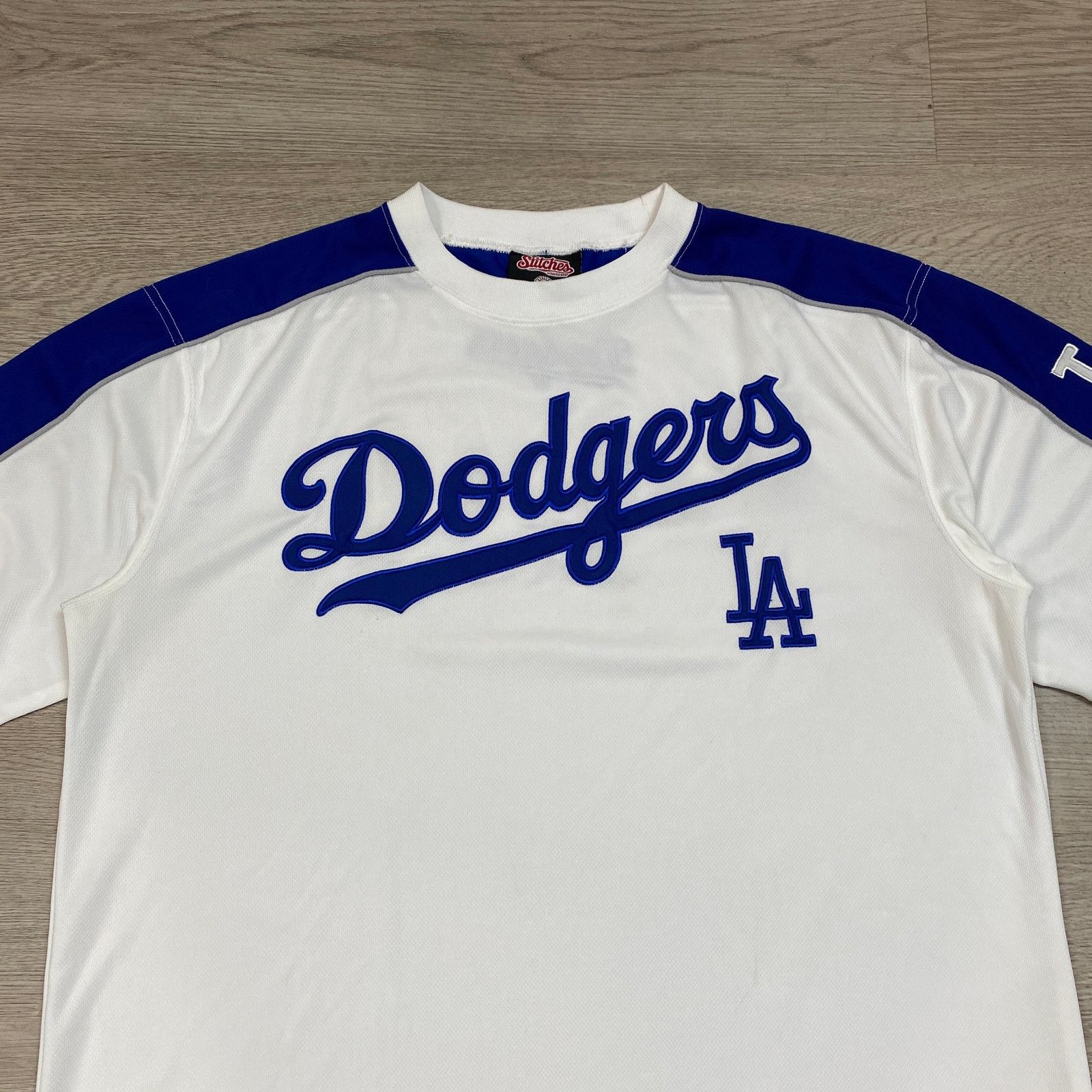 Stitch's Stitches MLB LA Dodgers Embroidered Jersey Shirt Men's Large ...