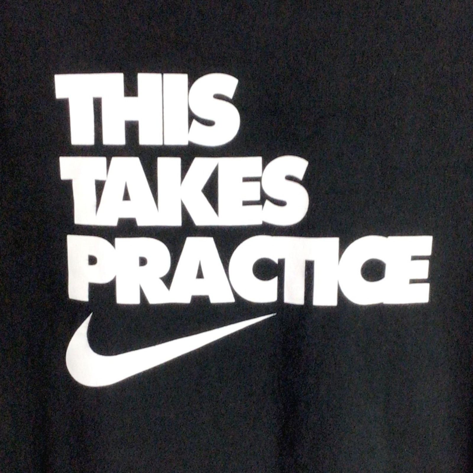 Nike Loose Fit NIKE This Takes Practice T Shirt Black Large | Grailed