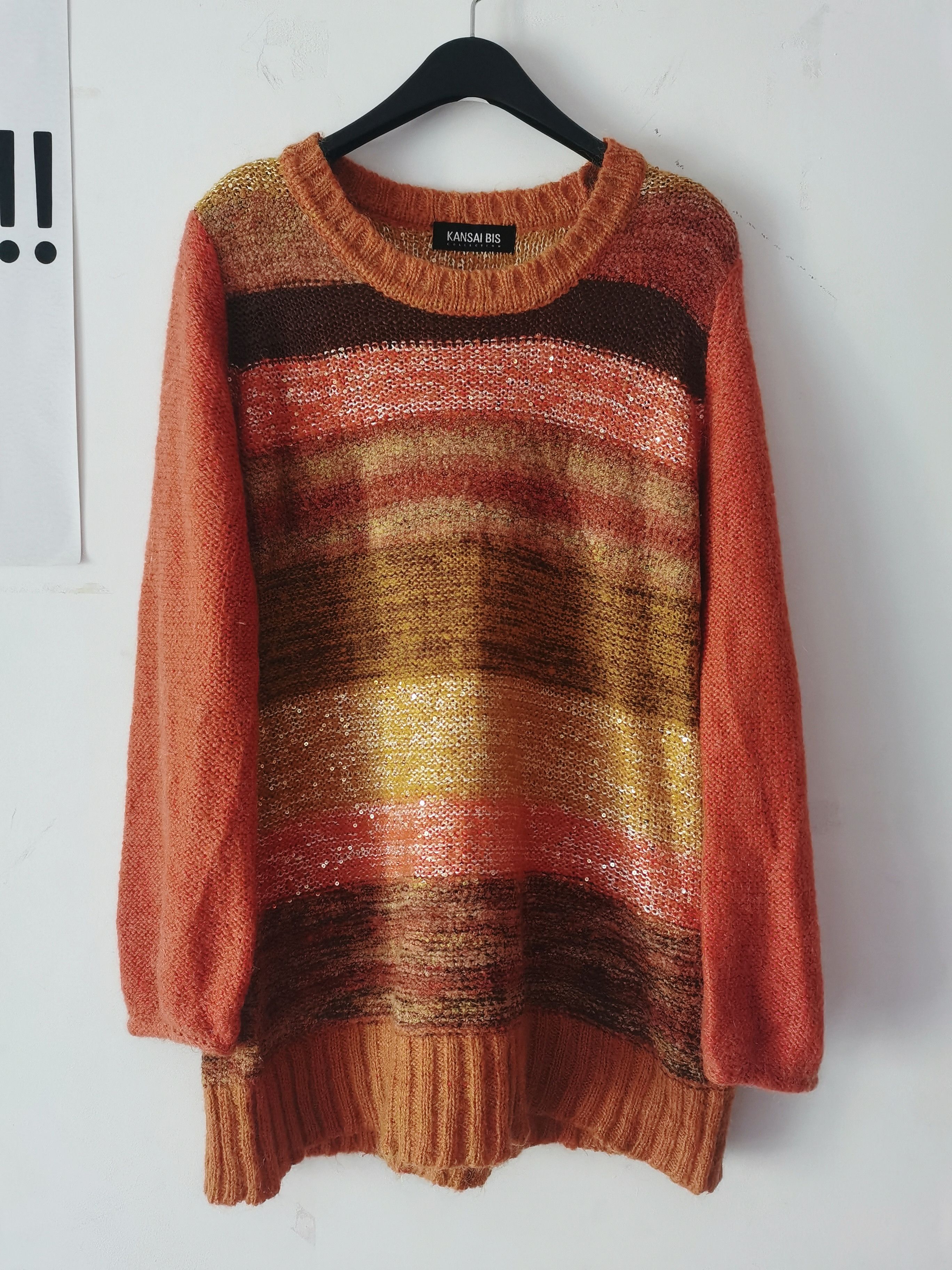 Japanese Brand × Kansai Yamamoto kansai bias gradient sequin orange ...