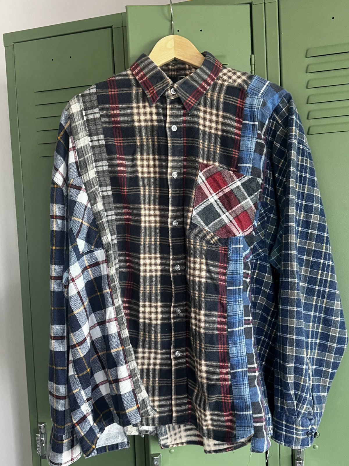 Needles × Nepenthes Needles Rework Flannel | Grailed