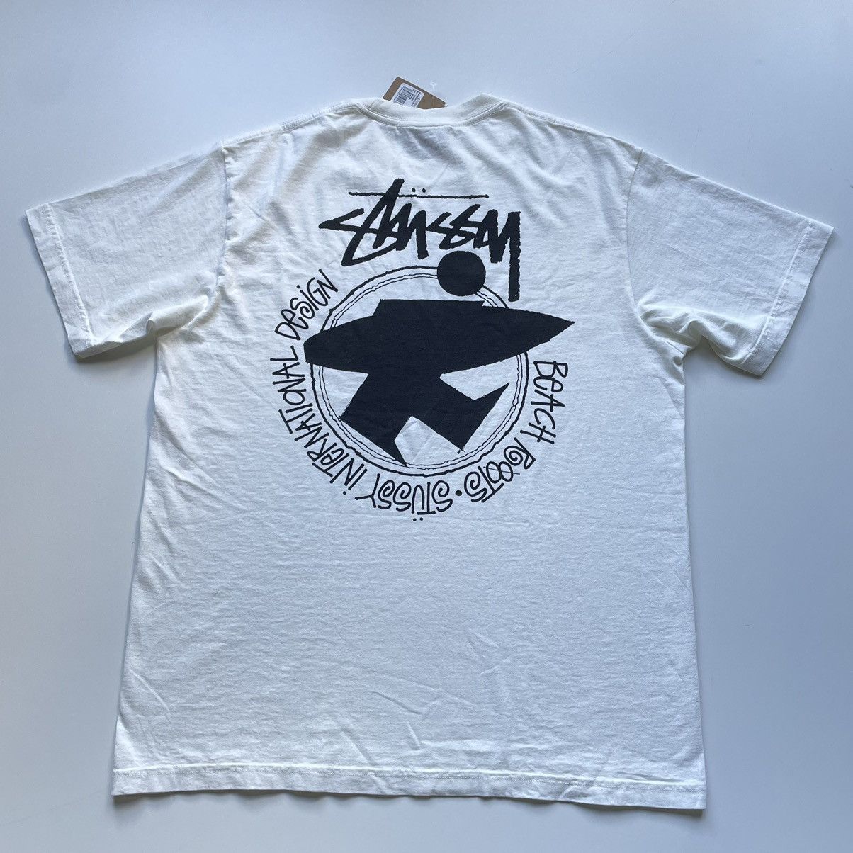 Stussy × Vintage Vintage Stussy Beach Roots Dyed T Shirt Large Rare NWT ...