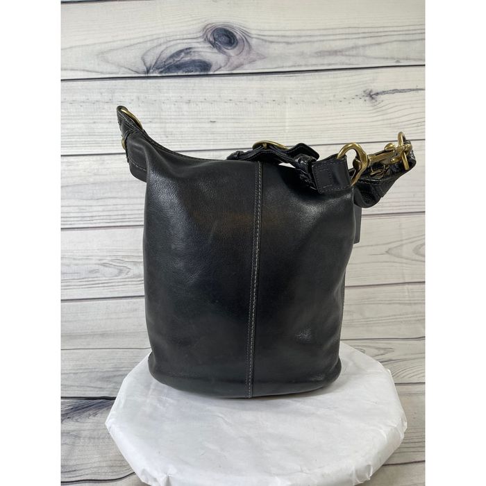 Coach COACH Bleecker Large Leather Duffle Black XL Shoulder Bag | Grailed