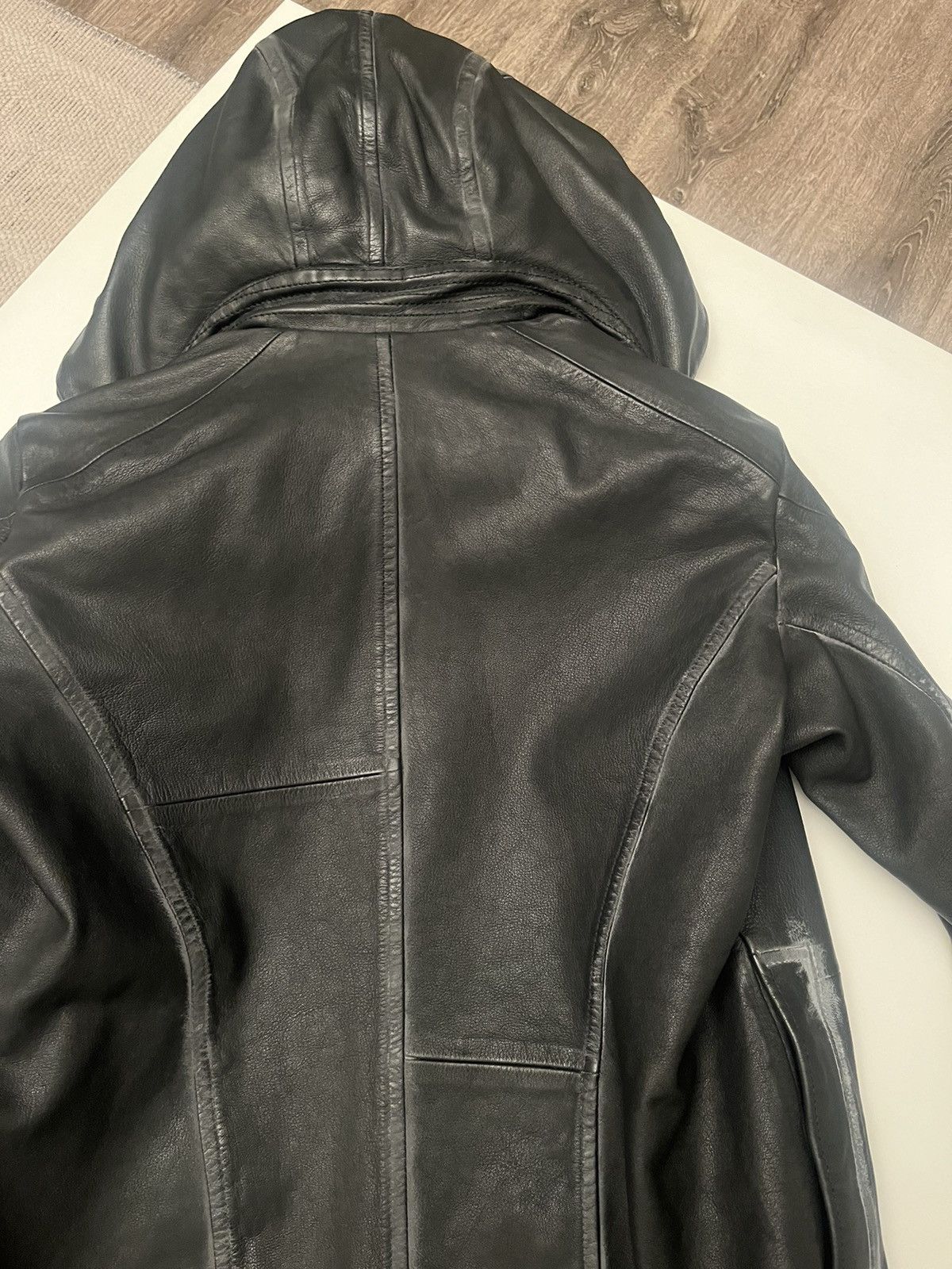 Devoa Devoa Sheep Leather Hooded Jacket | Grailed