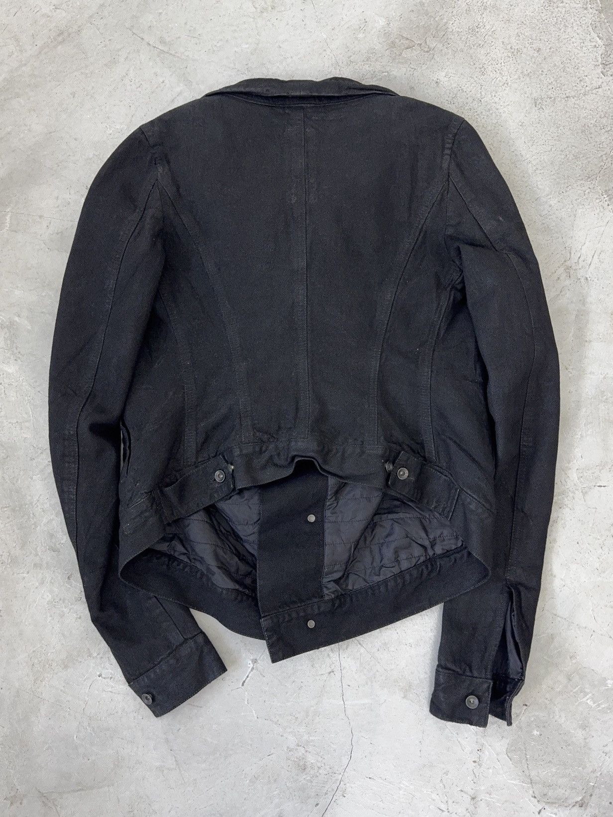 Rick Owens Drkshdw EXPLODER WAXED DENIM JACKET | Grailed