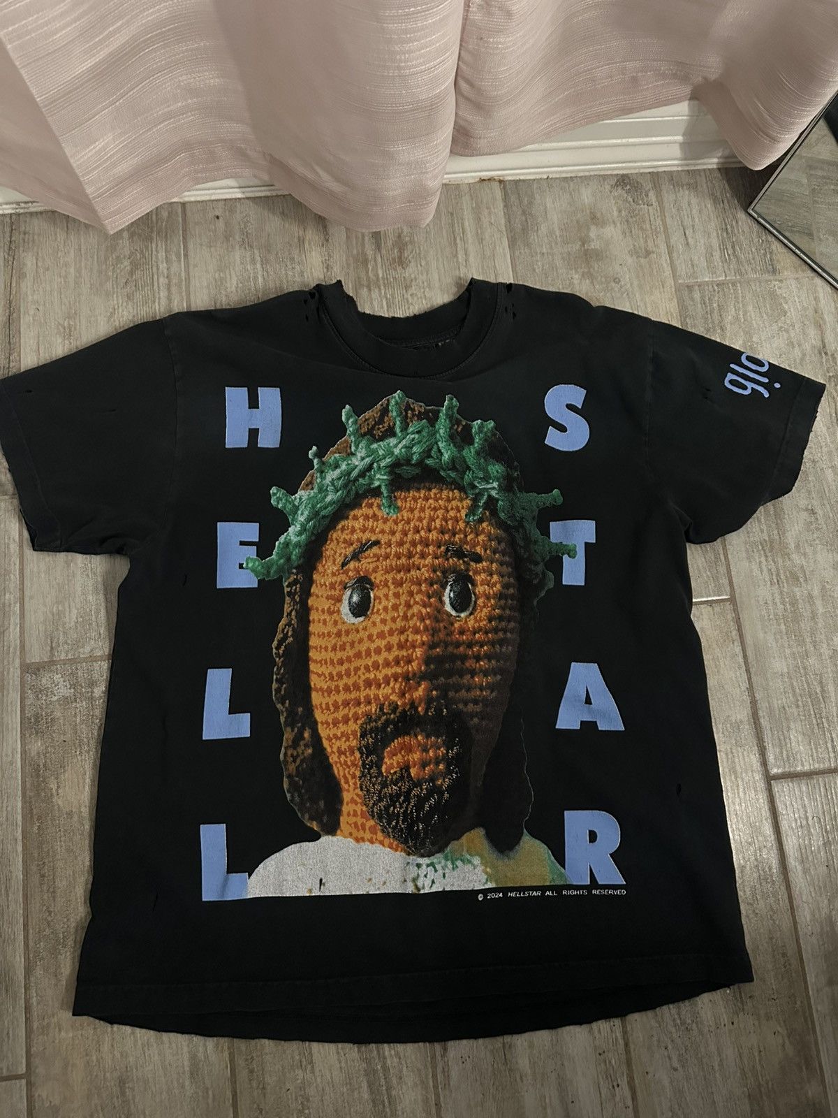 HELLSTAR Hellstar Crochet Jesus T-Shirt | Grailed