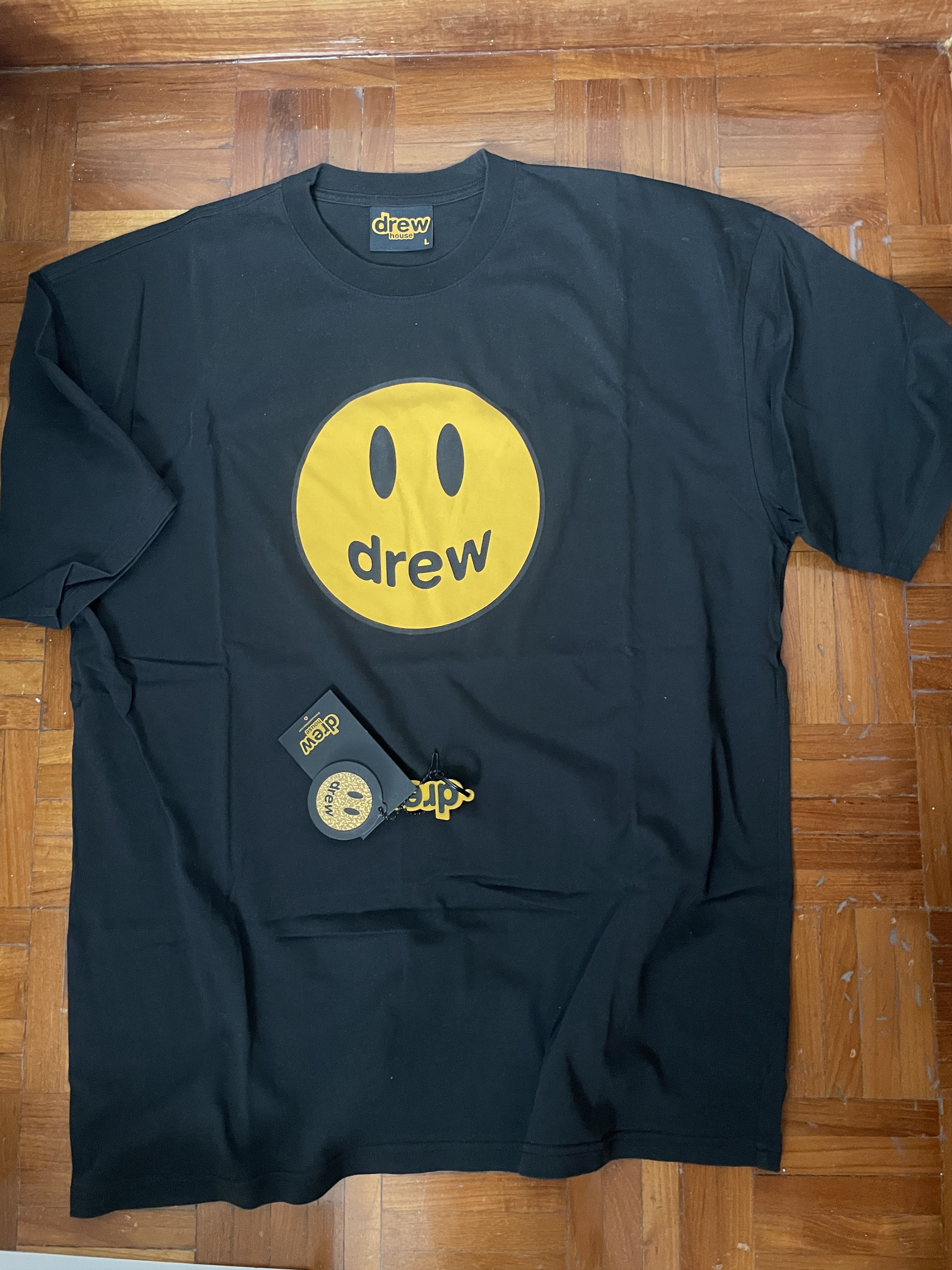 Drew House mascot smiley tshirt | Grailed