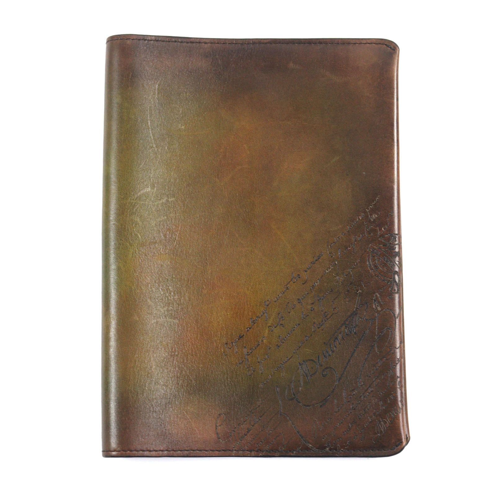 Berluti Berluti Berluti Leather Calligraphy Patine Book Cover Leather ...