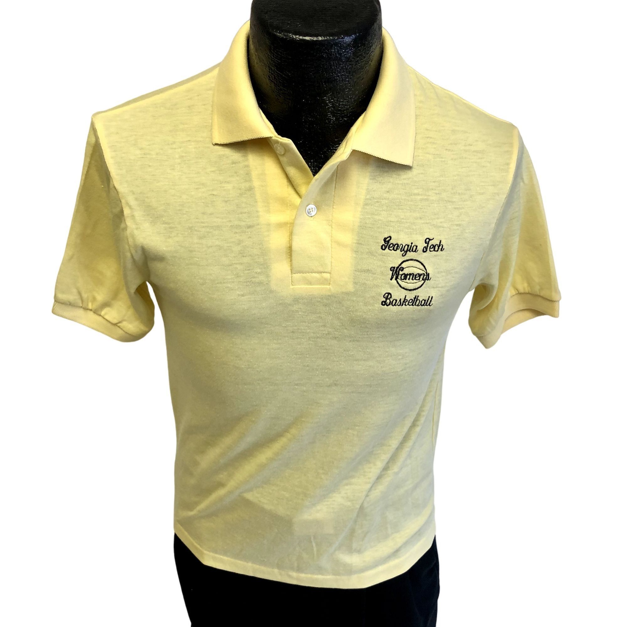 Hanes 70's Hanes Yellow Georgia Tech Womens BASKETBALL Coach Polo | Grailed