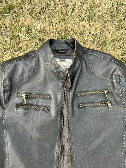 American Rag American Rag Vintage Black Biker Leather Jacket | Grailed