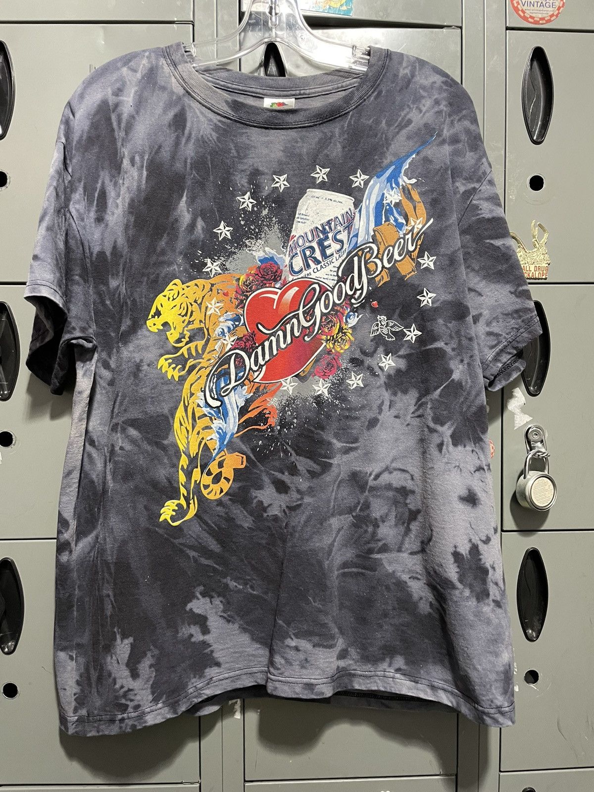 Art × Fruit Of The Loom × Vintage Damn Good Beer tiger heart star art ...