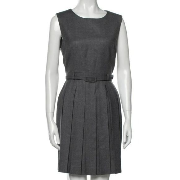 Pendleton Pendleton Virgin Wool Midi Dress A-Line Pleated Sleeveless G ...