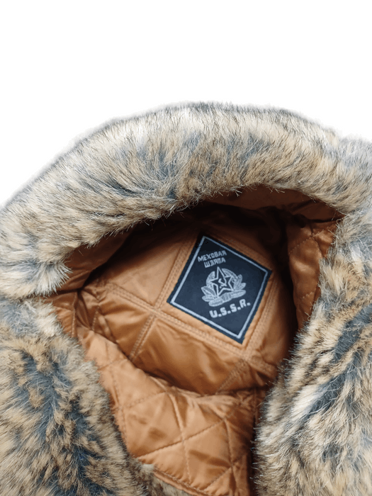 Archival Clothing Y2K made in USSR Ushanka fur hat fuzzy vintage hype ...