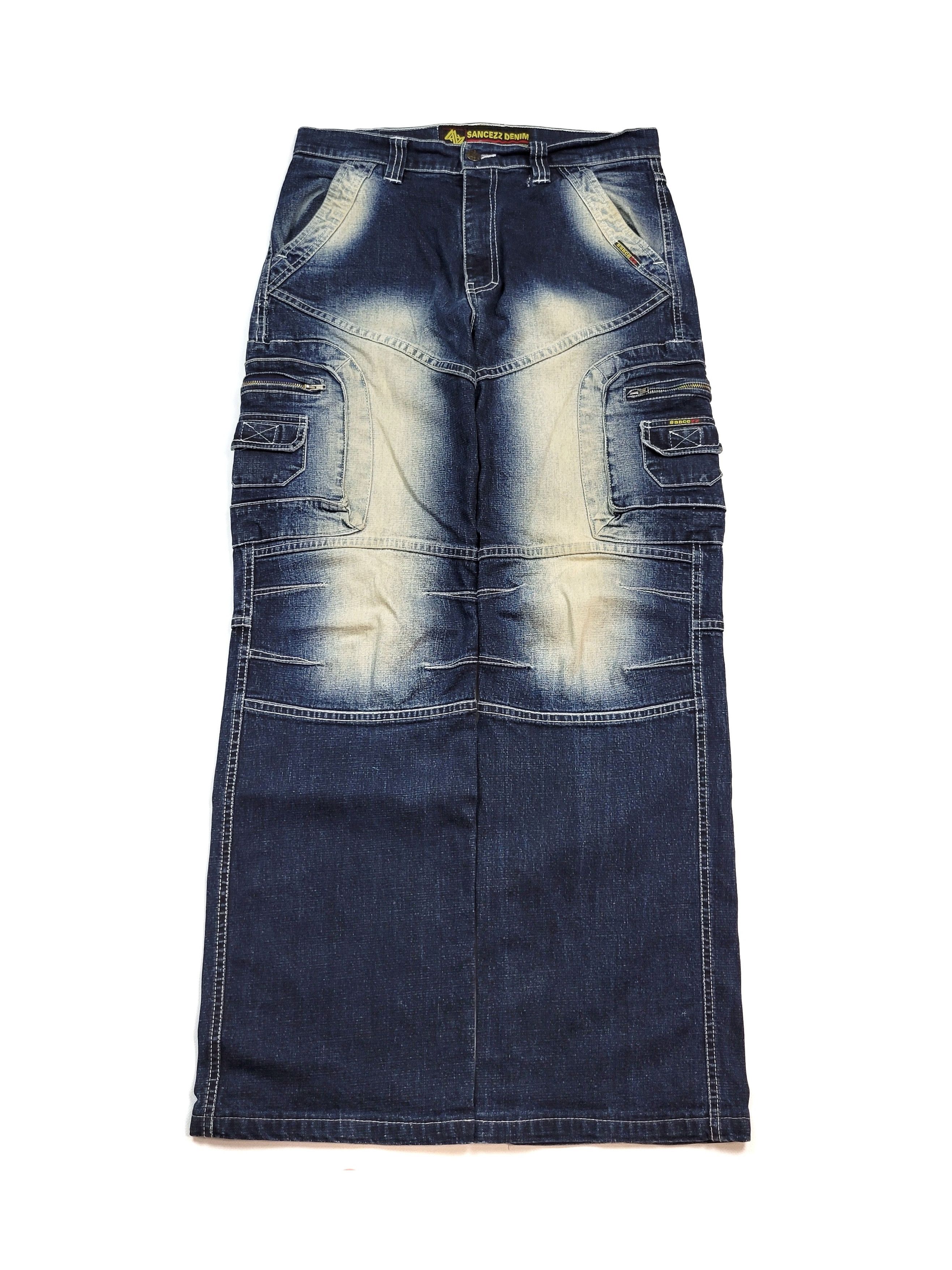 Streetwear × Vintage Vintage Sancezz Baggy Dyed Denim Jeans | Grailed