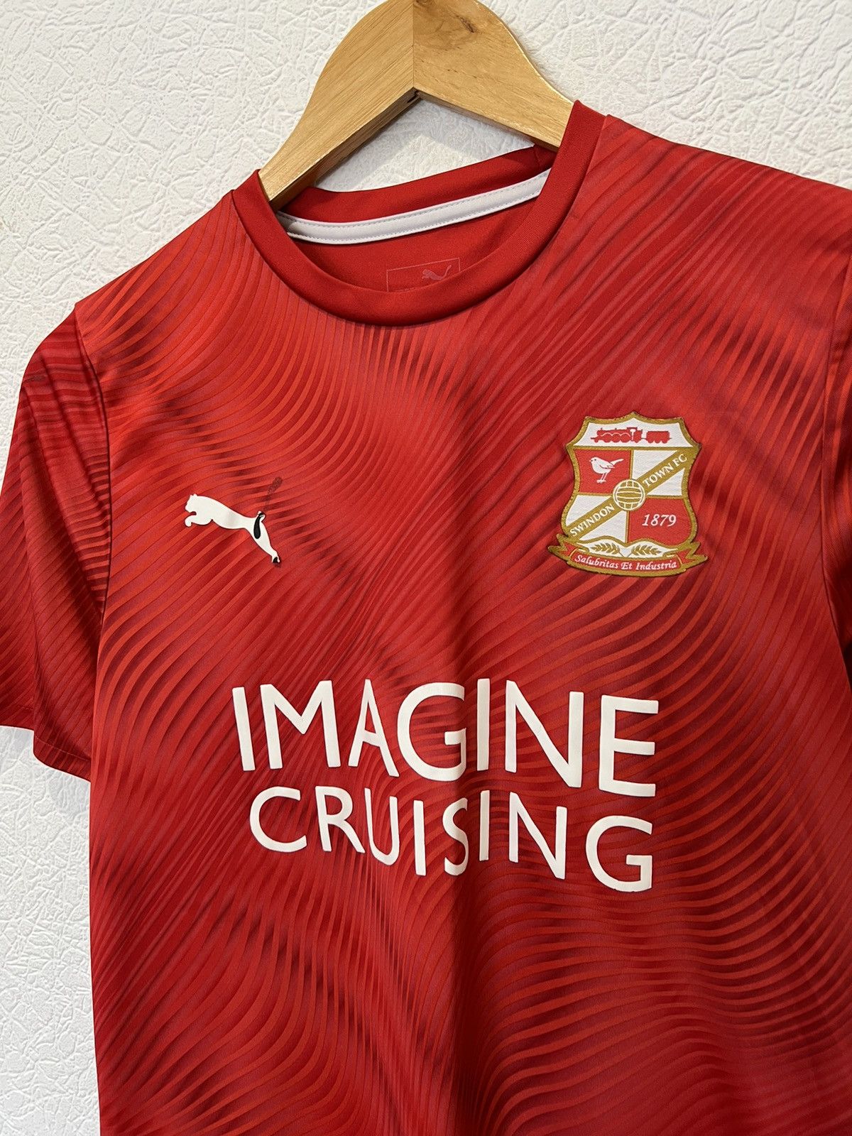 Puma × Soccer Jersey Swindon Town Puma 2020/2021 Home Kit Soccer Jersey ...
