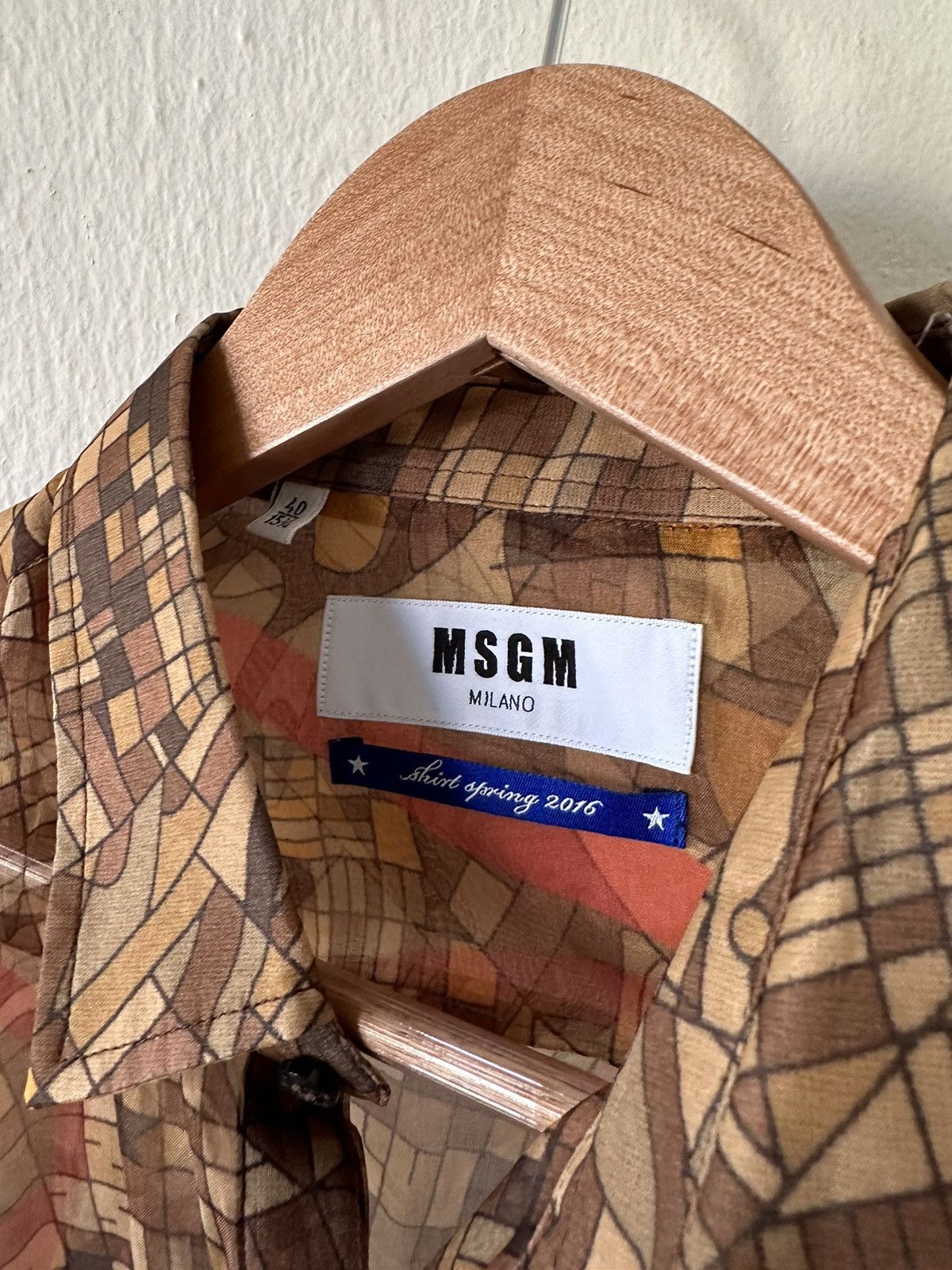 MSGM Sheer Silk Shirt | Grailed