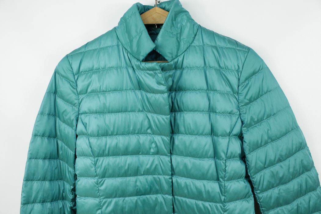 Italian Designers Weekend Max Mara Ultra Light Turquoise Puffer Jacket ...