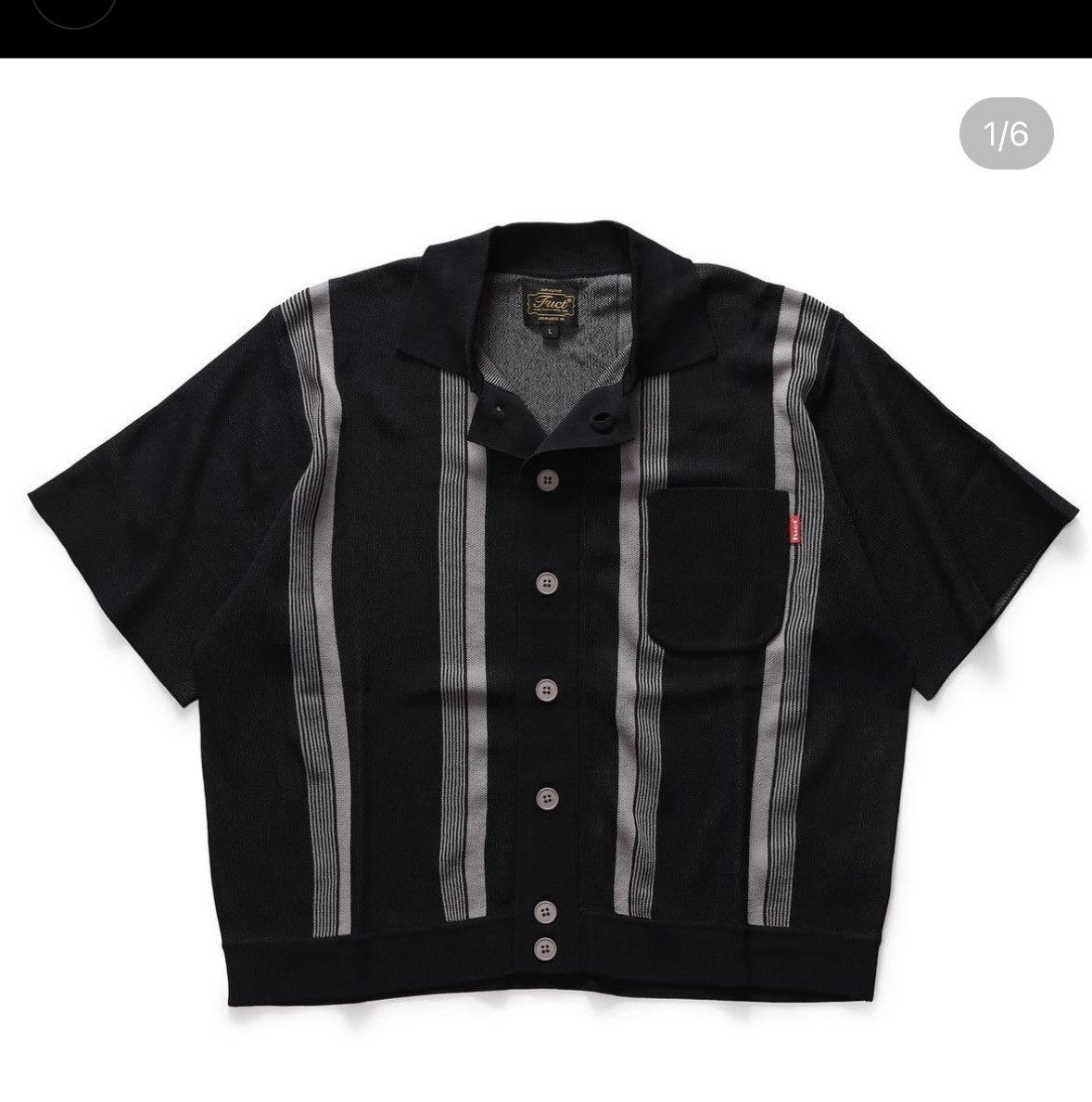 Vintage Panel knit shirt Black | Grailed