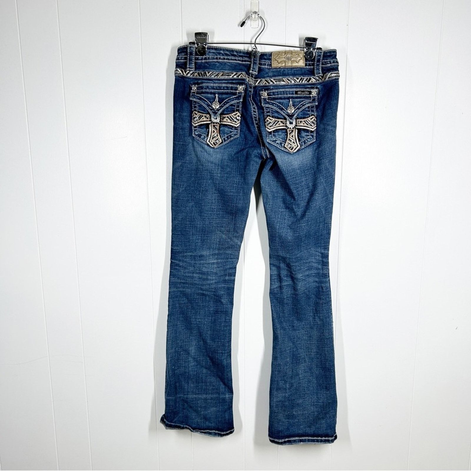 Miss Me Miss Me Signature Bootcut Embellished Cross Pockets Jeans 30 ...
