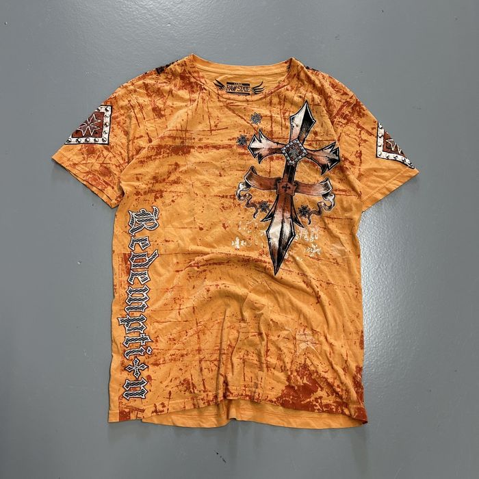 Vintage Crazy vintage y2k affliction cross sematary grunge t-shirt ...