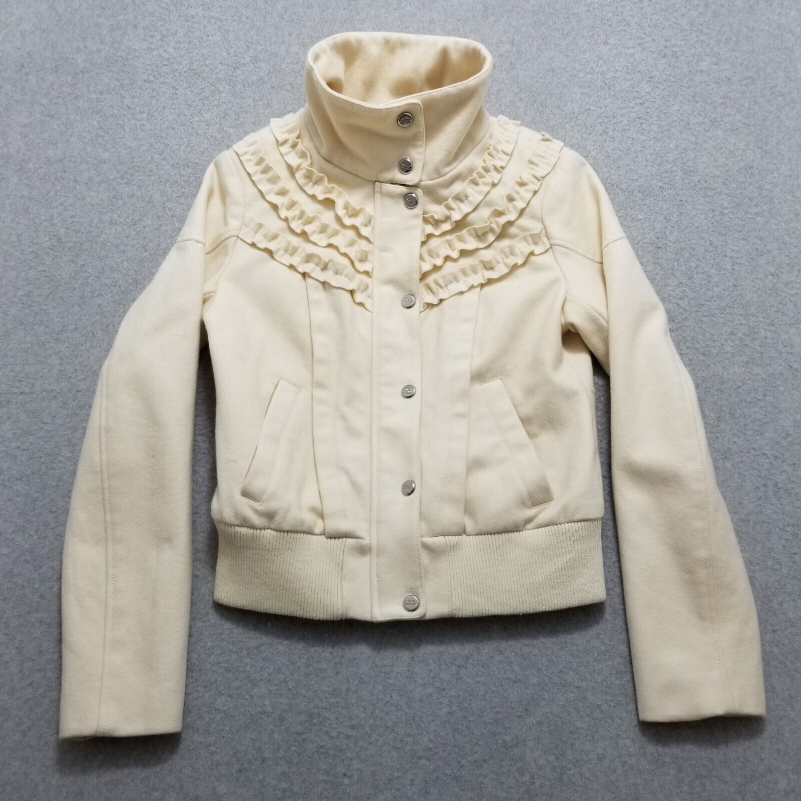 Steve Madden Steve Madden Jacket Womens Medium Full Zip Pockets Wool ...