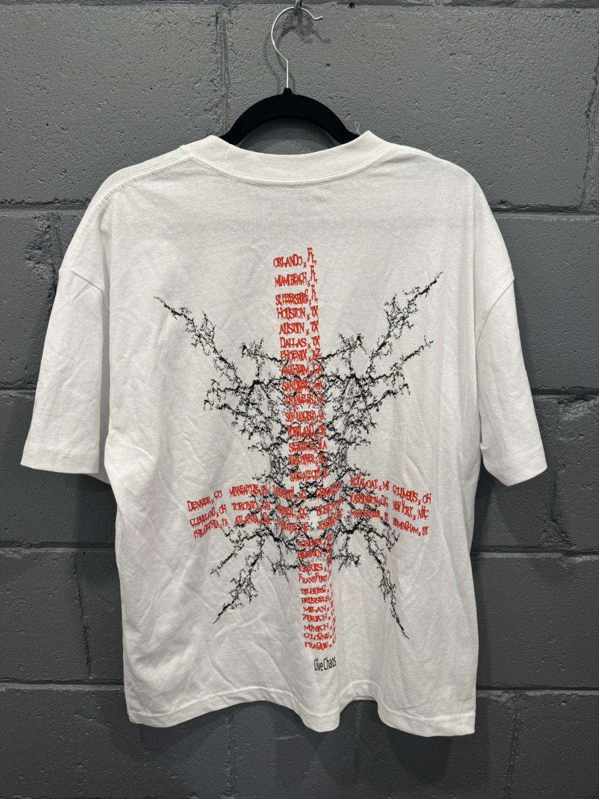 Ken Carson Ken Carson A Great Chaos Tour White Tee Large | Grailed