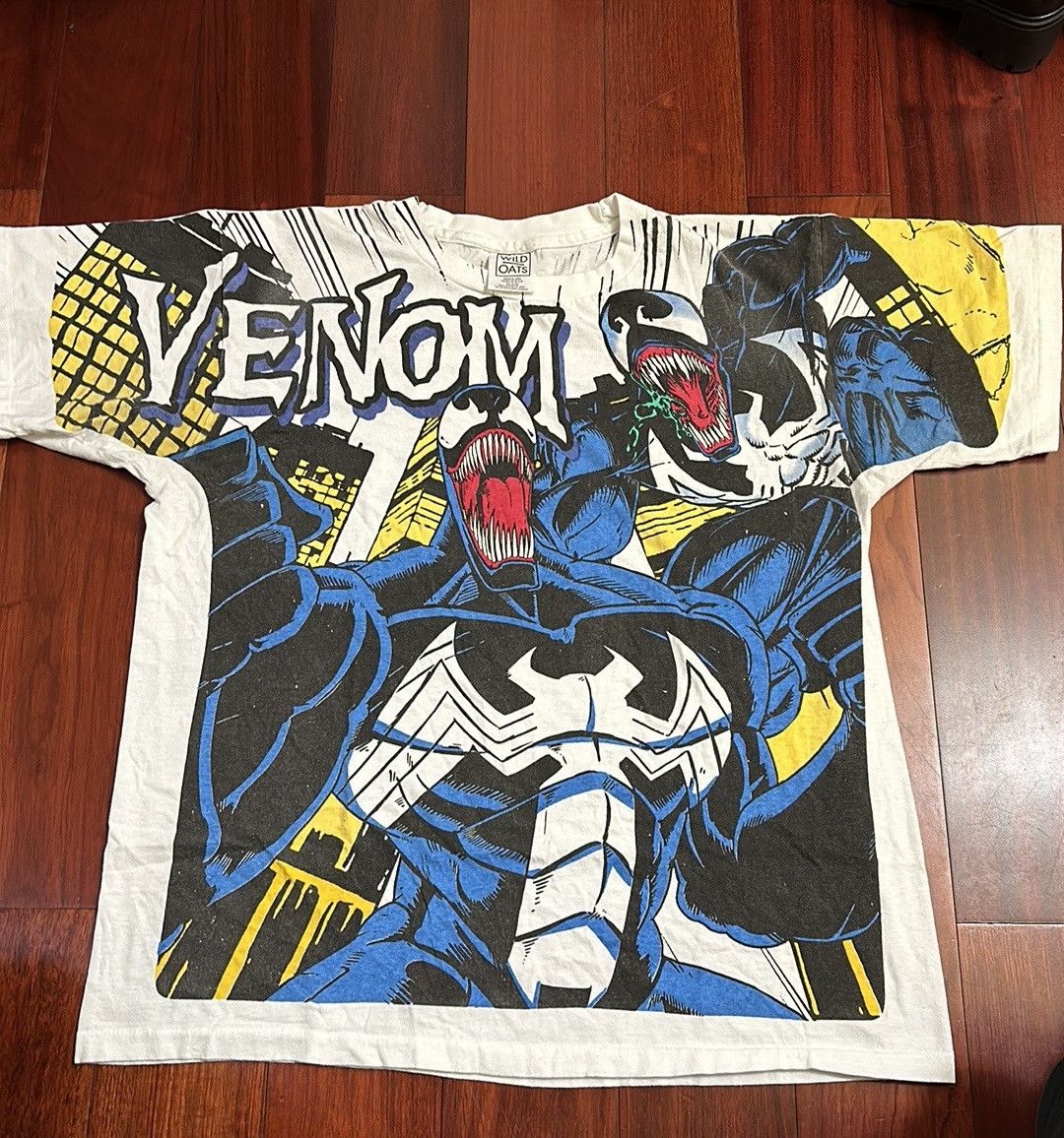 Vintage Marvel Venom Carnage AOP modern bootleg tee | Grailed