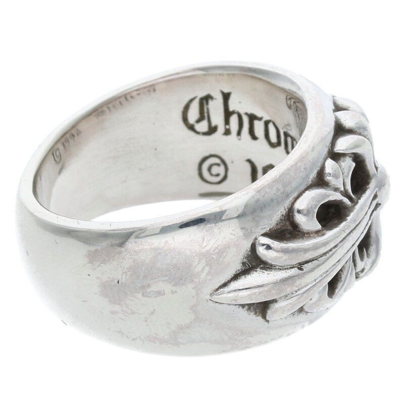 Chrome Hearts Chrome Hearts Floral Cloth Silver Ring | Grailed