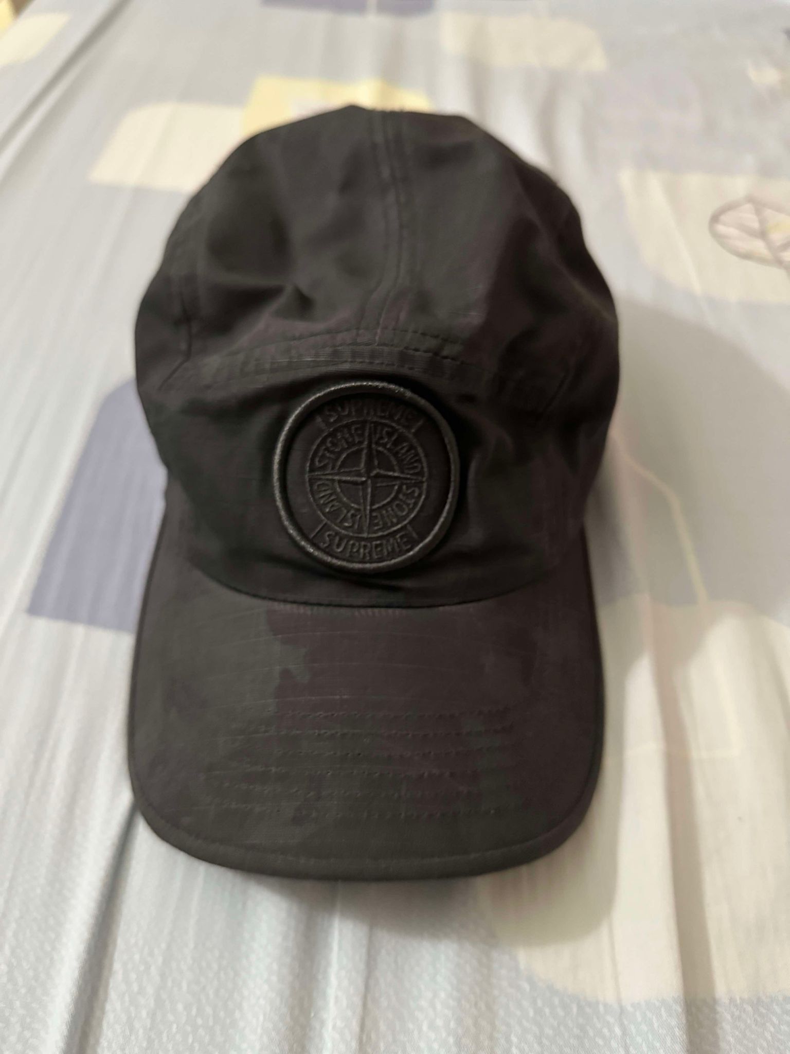 Supreme Supreme Stone Island Reactive Ice Camo Ripstop Camp Cap | Grailed
