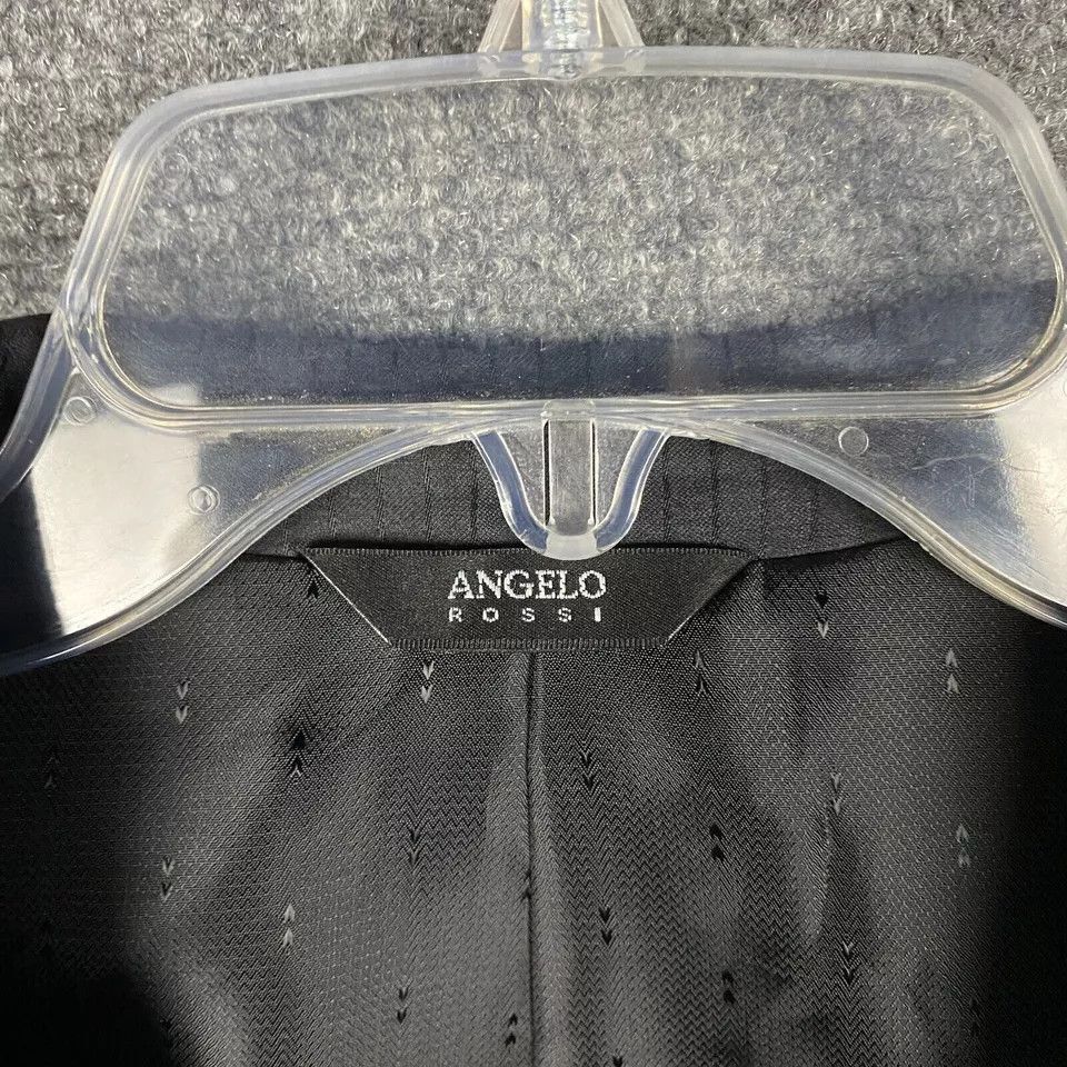 Other Angelo Rossi Blazer Suit Men's 40R Gray Striped Polyester | Grailed