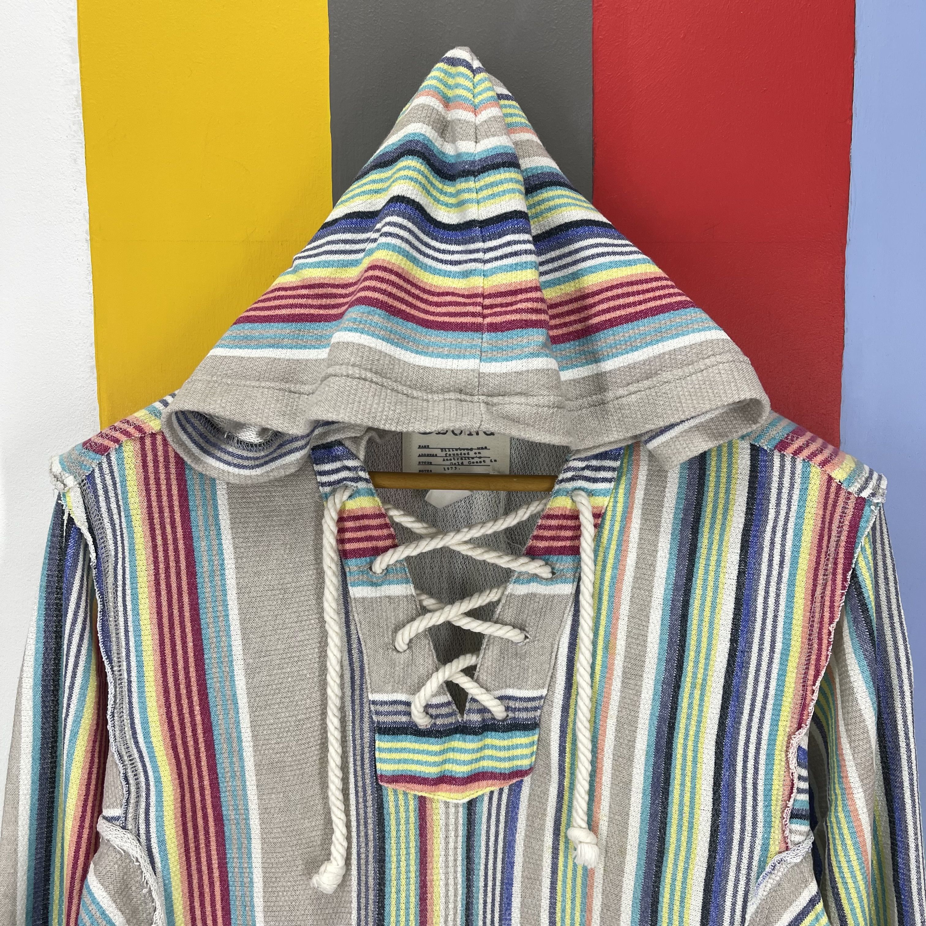 Billabong × Rare × Surf Style BILLABONG Nice Design Striped Hoodie ...