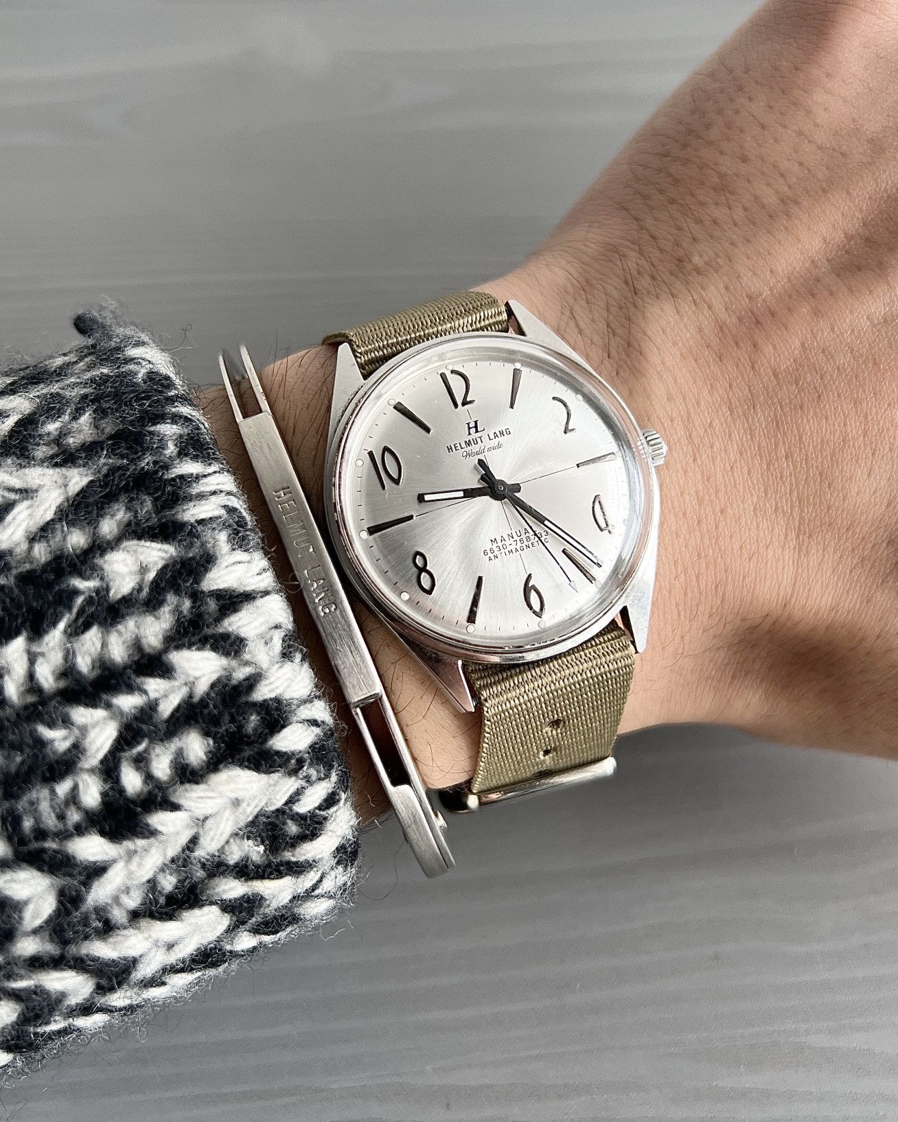 Helmut Lang Helmut Lang 2004 Rare Antimagnetic Hand Wind Dress Watch ...