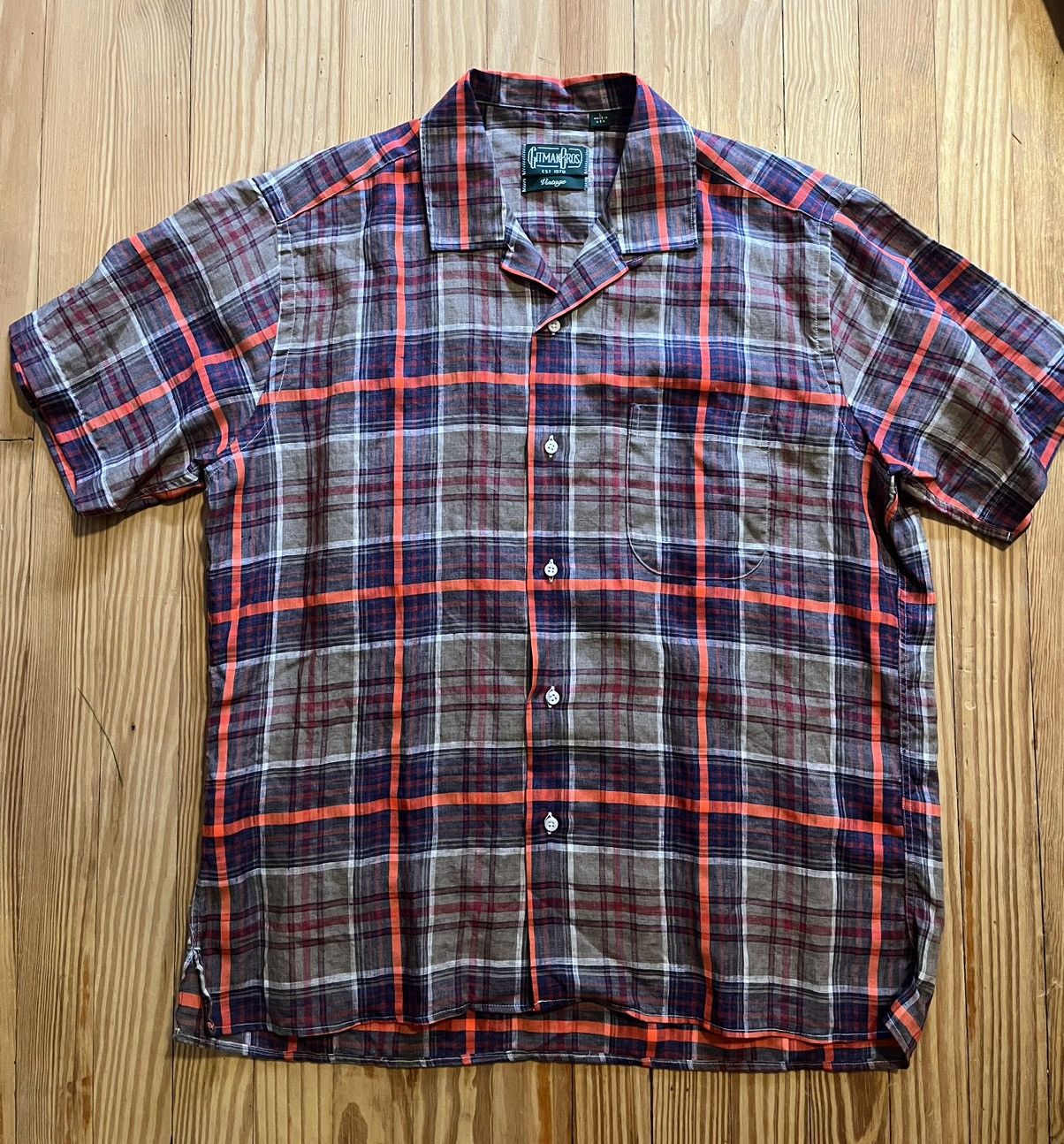 Gitman Bros. Vintage Gitman Vintage Neon Plaid Camp Shirt Size L | Grailed