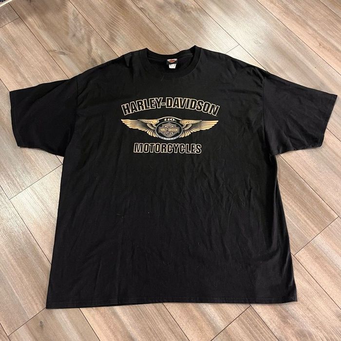 Harley Davison Harley Davidson Motorcycle Black Graphic Tshirt Men 3XL Bin | Grailed