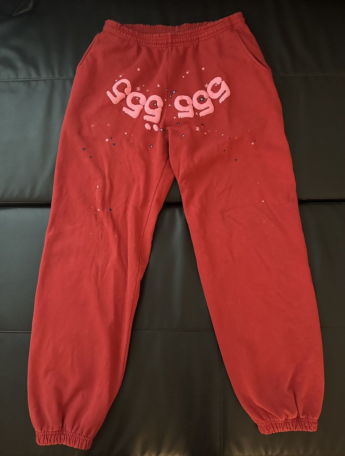 Young Thug Sp5der red 555 sweatpants | Grailed