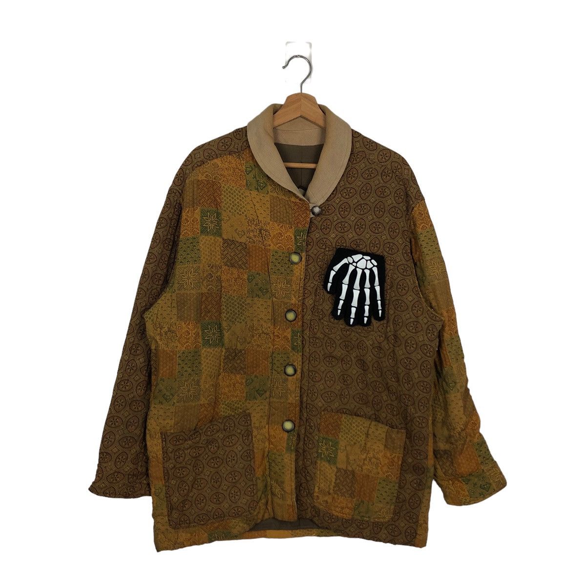 Japanese Brand × Vintage 🔥RARE 90’s VINTAGE PATCHWORK CHORE JACKET ...