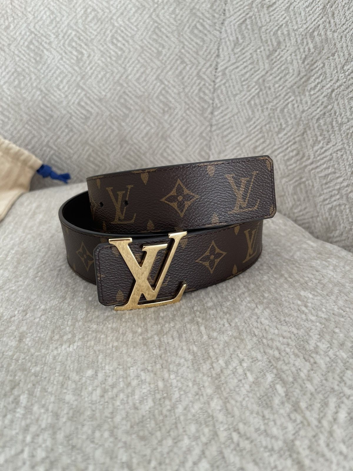 Louis Vuitton Men’s Reversible Monogram Ébène Belt - 85 (New) | Grailed