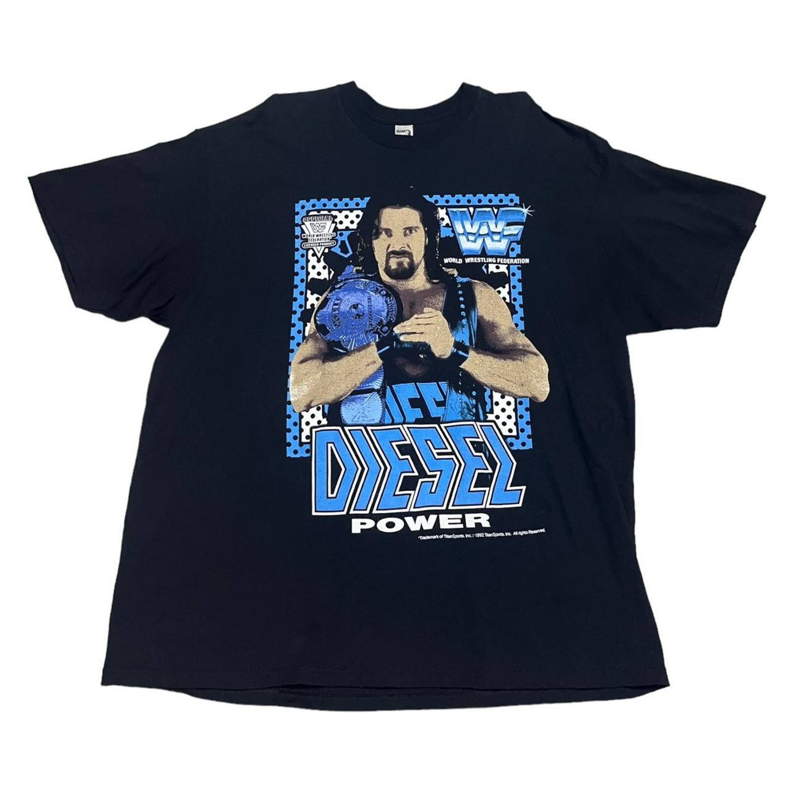 Wwf DIESEL Power Kevin Nash WWF WWE Retro Wrestling Tee Shirt | Grailed