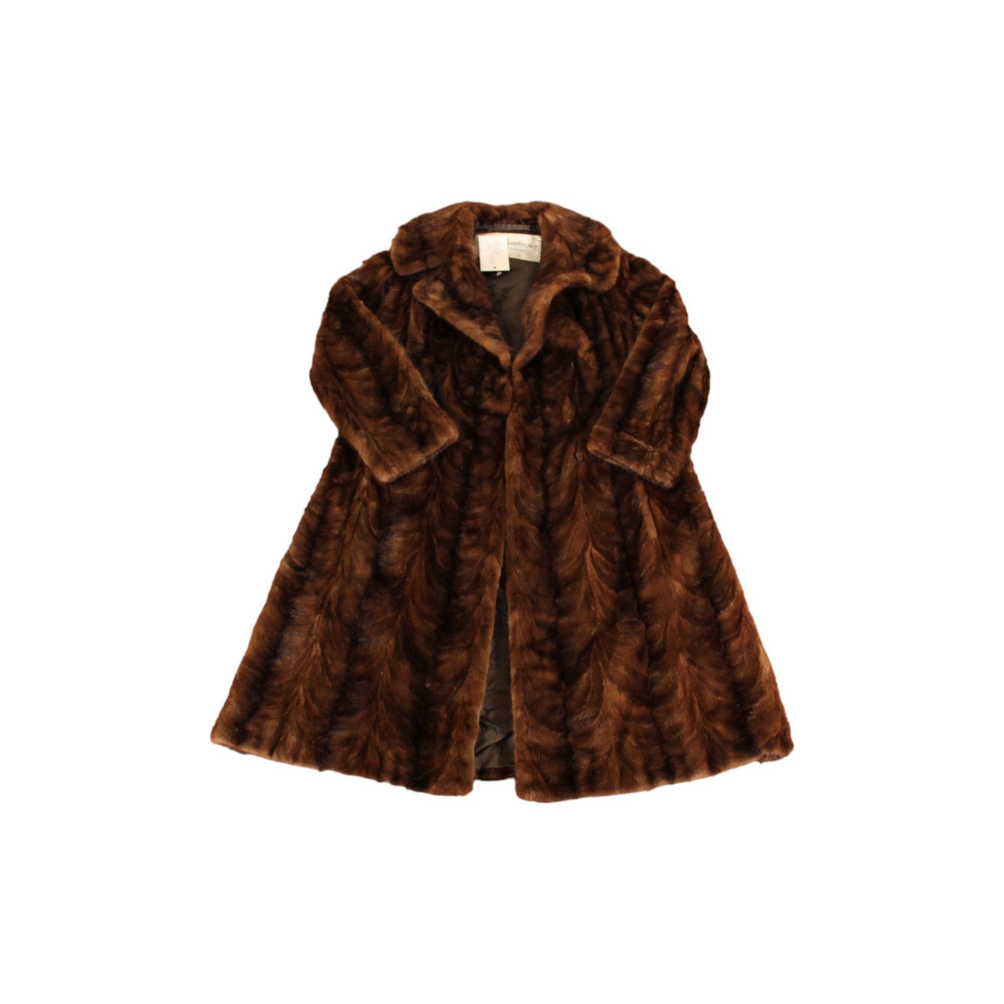 Other Vintage Joseph J Stefani Furs Fur Coat Brown (See Dimension ...