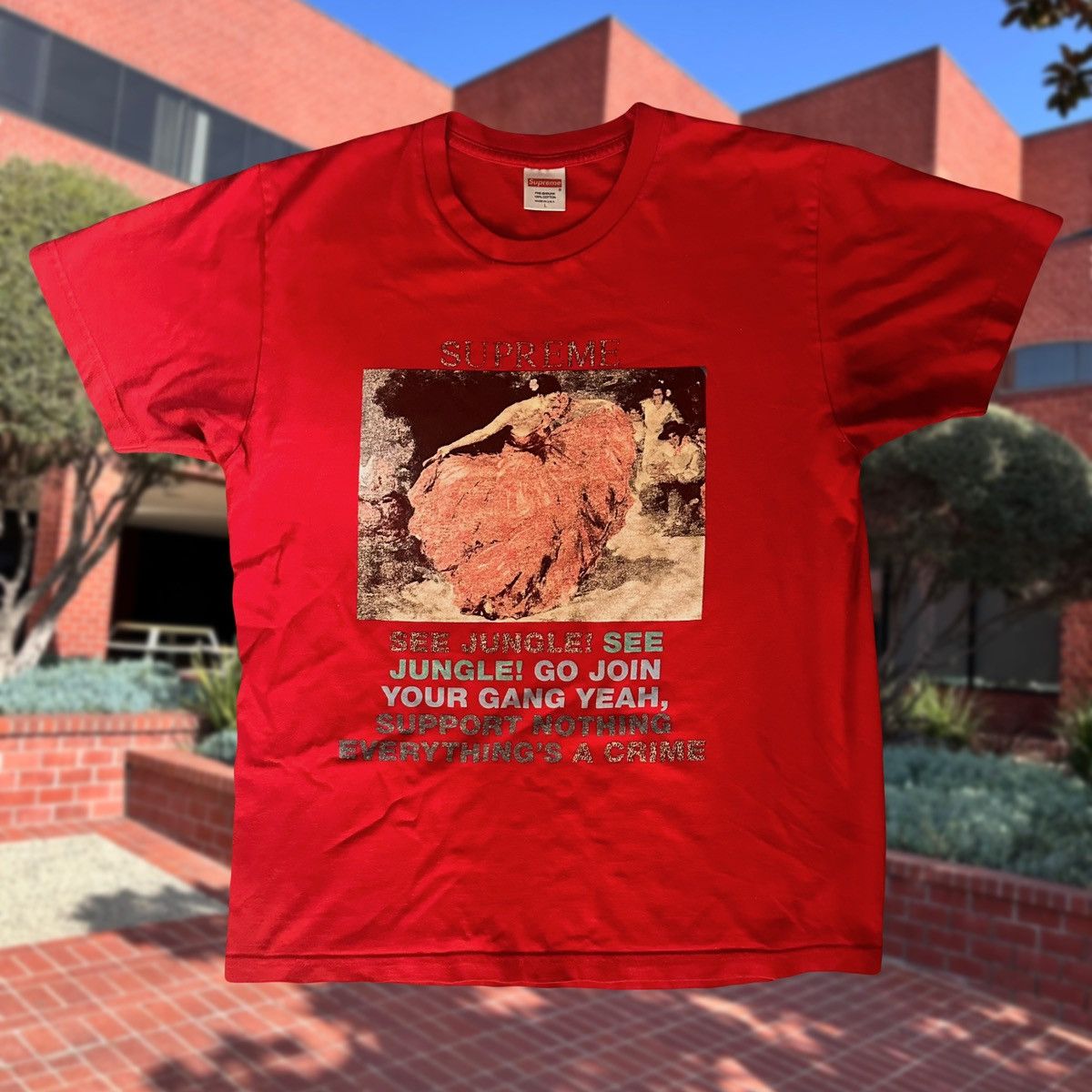 Supreme SS16 Supreme Dancer “See Jungle” Graphic Tee Shirt | Grailed