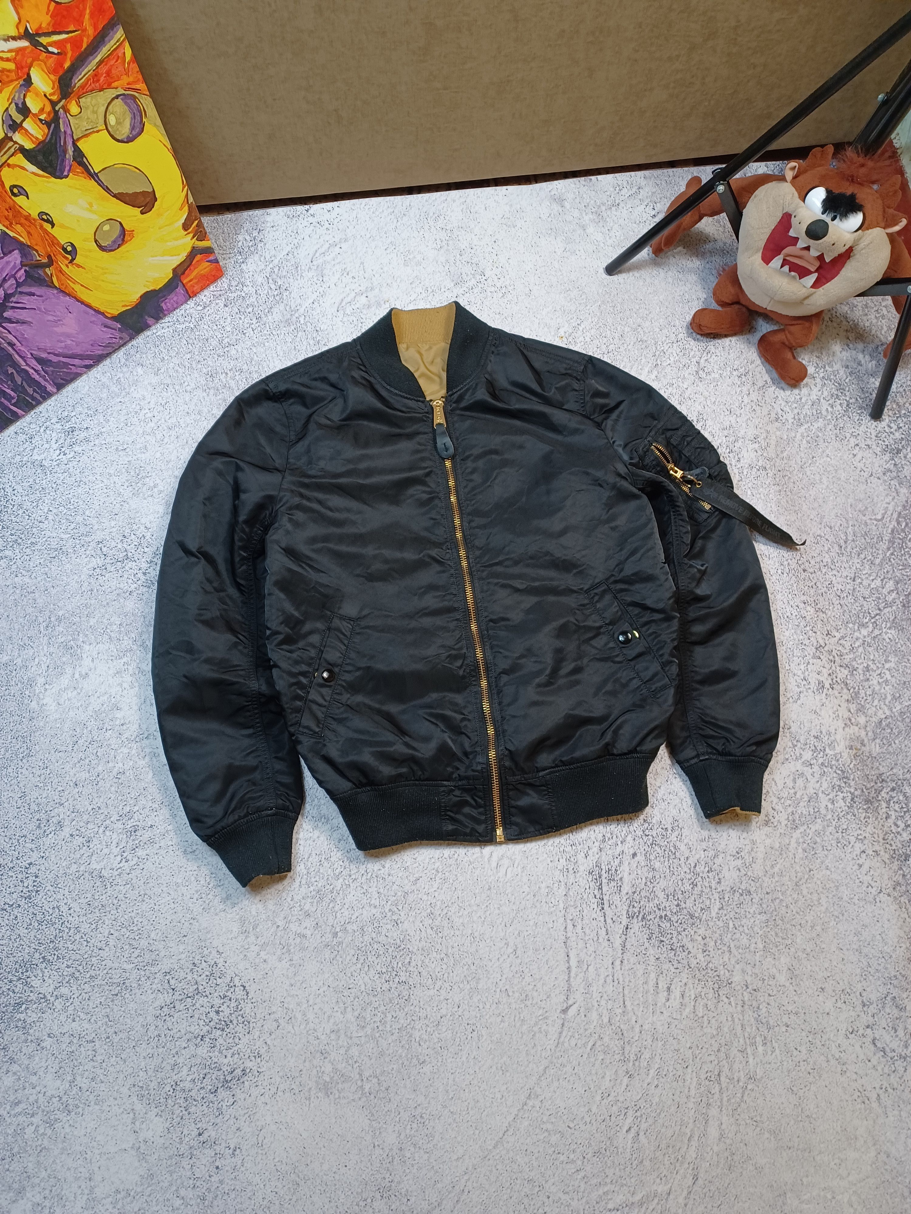 Alpha Industries × Vintage Vintage Alpha Industries MA-1 Reversible Bomber Jacket | Grailed